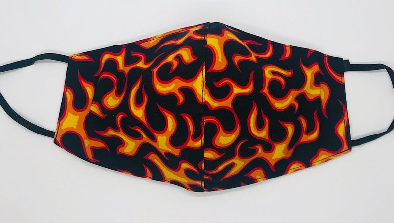 Adjustable Flame Cloth Face Mask High Quality Triple | Etsy
