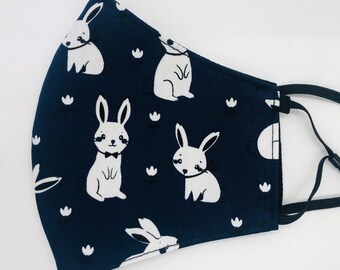 Blue Bunny Mask - Etsy