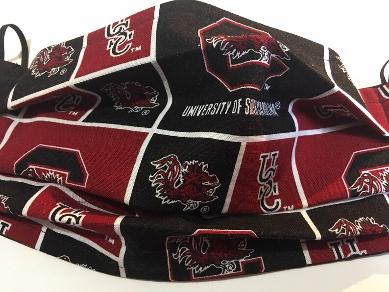 University of South Carolina Gamecocks USC face mask with | Etsy