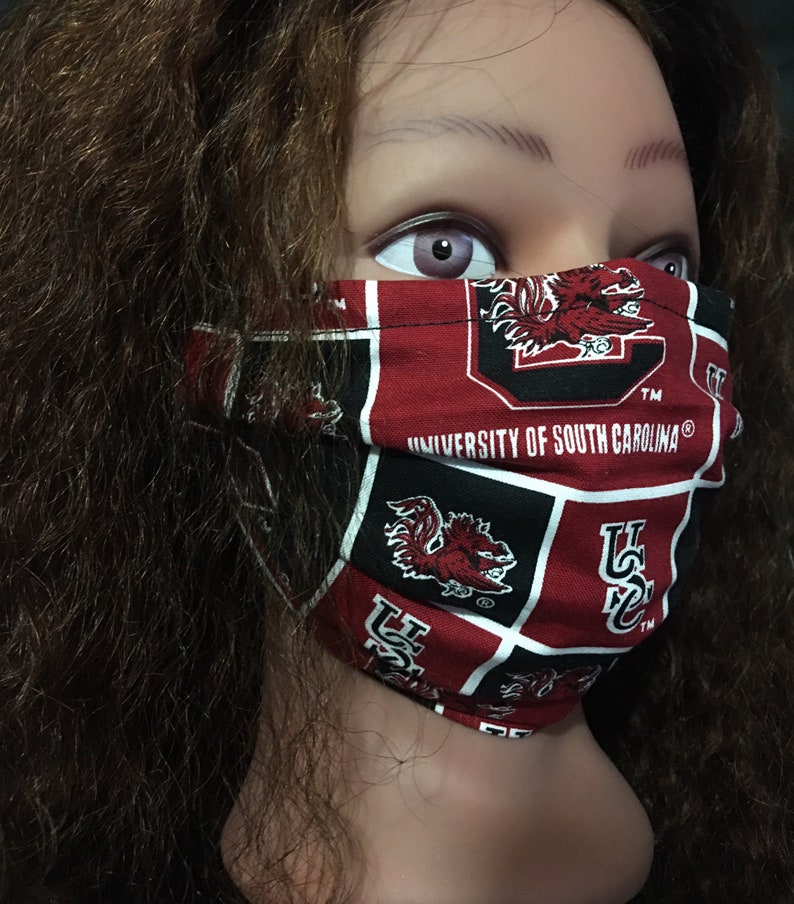 University of South Carolina Gamecocks USC face mask with | Etsy