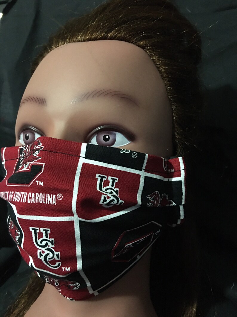 University of South Carolina Gamecocks USC face mask with | Etsy