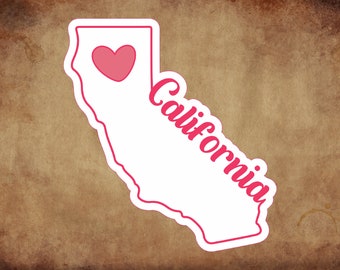 California Love Sticker - Etsy