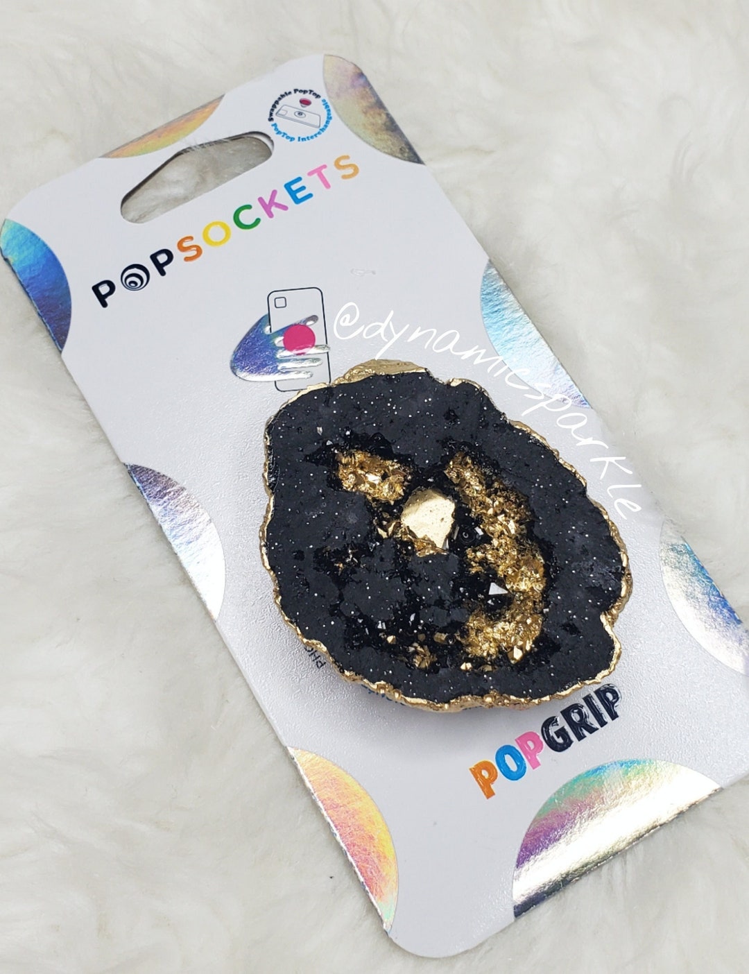 Real Stone Cut Geode Agate Gem Inspired Popsocket - Etsy