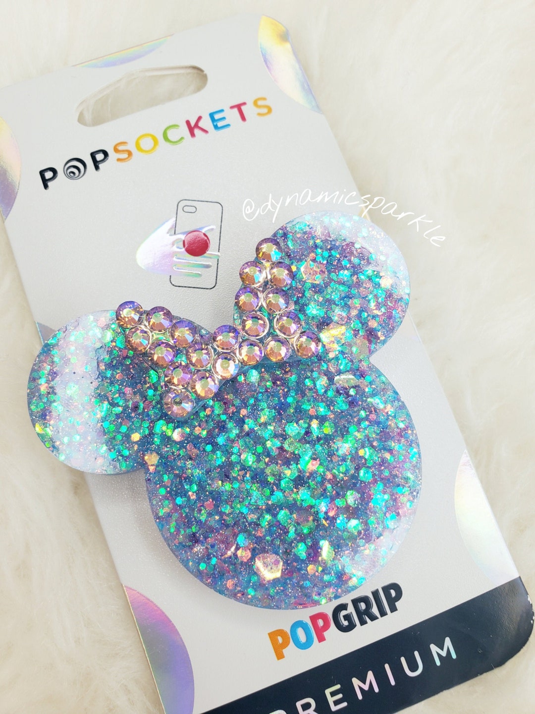 Little Mermaid Minnie Mouse Inspired Bling Popsocket - Etsy