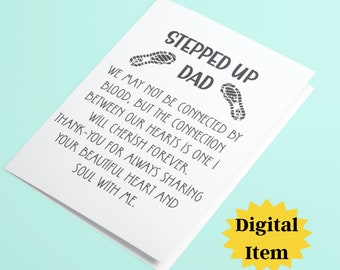 Printable Stepped up Dad - Etsy