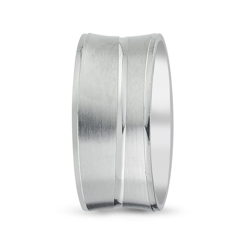 Concave Diamond Band - Etsy