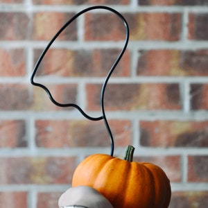 Halloween Wire Pumpkin Decorations - Cute Ghost Art - Boo Accessories ...