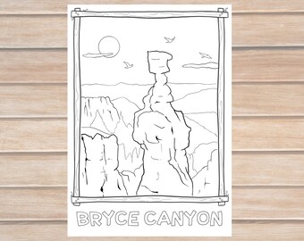 Great Smoky Mountains Coloring Page for Adults and Kids, National Park ...