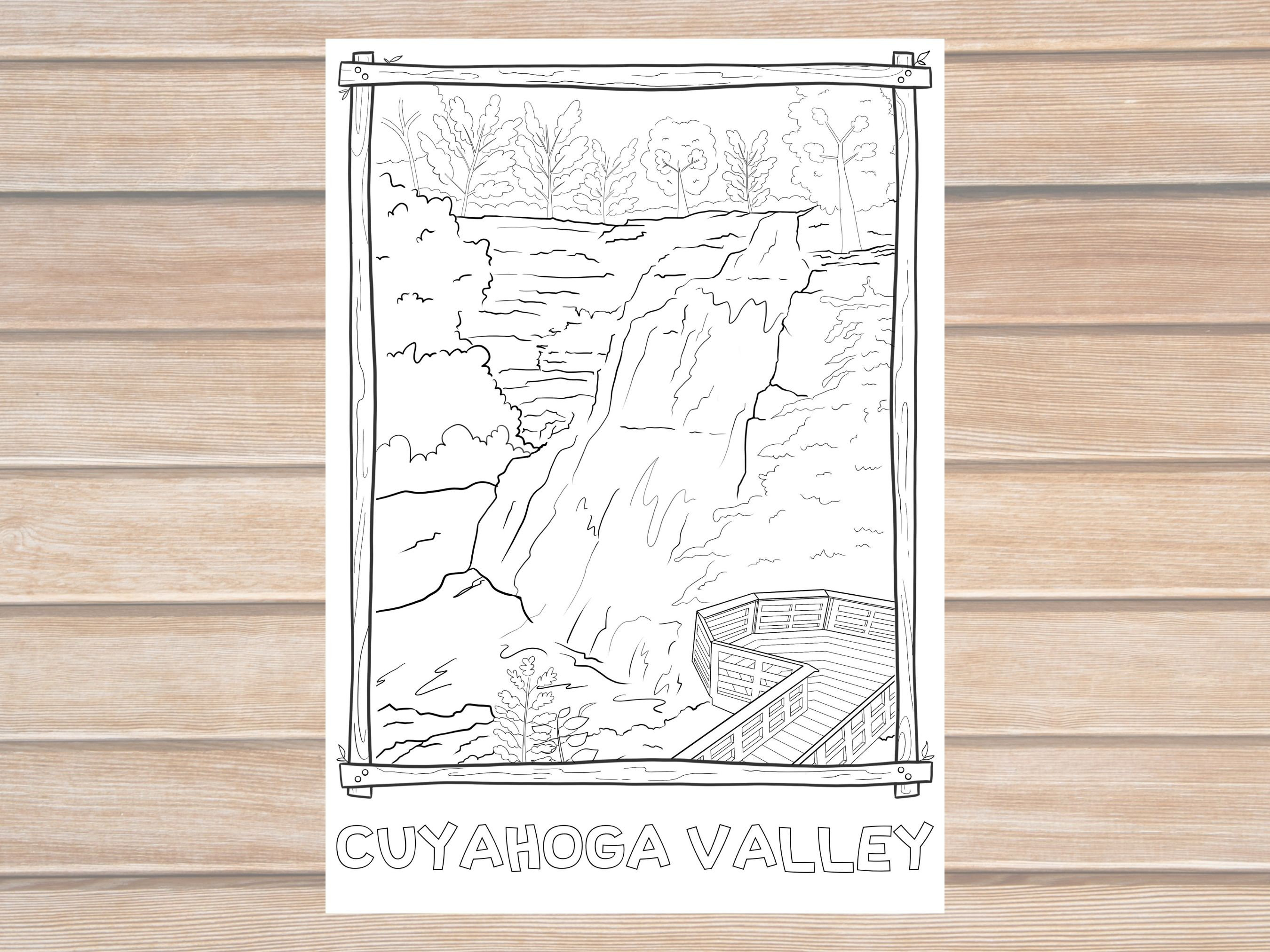 Valley Coloring Page