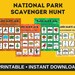 National Park Scavenger Hunt, Scavenger Hunt Printable for Kids ...