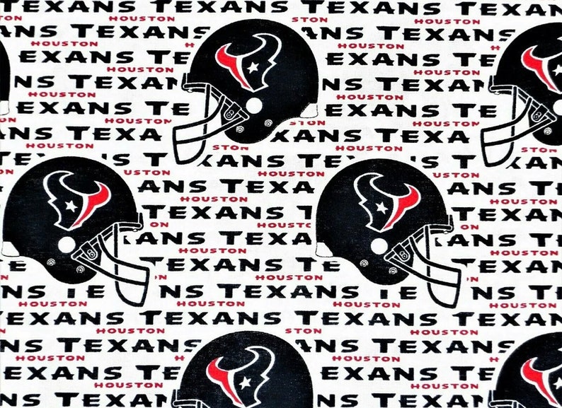 Houston Texans NFL 100% Cotton Fabric 1/4 YARD 9”x58” DIY Mask - Etsy