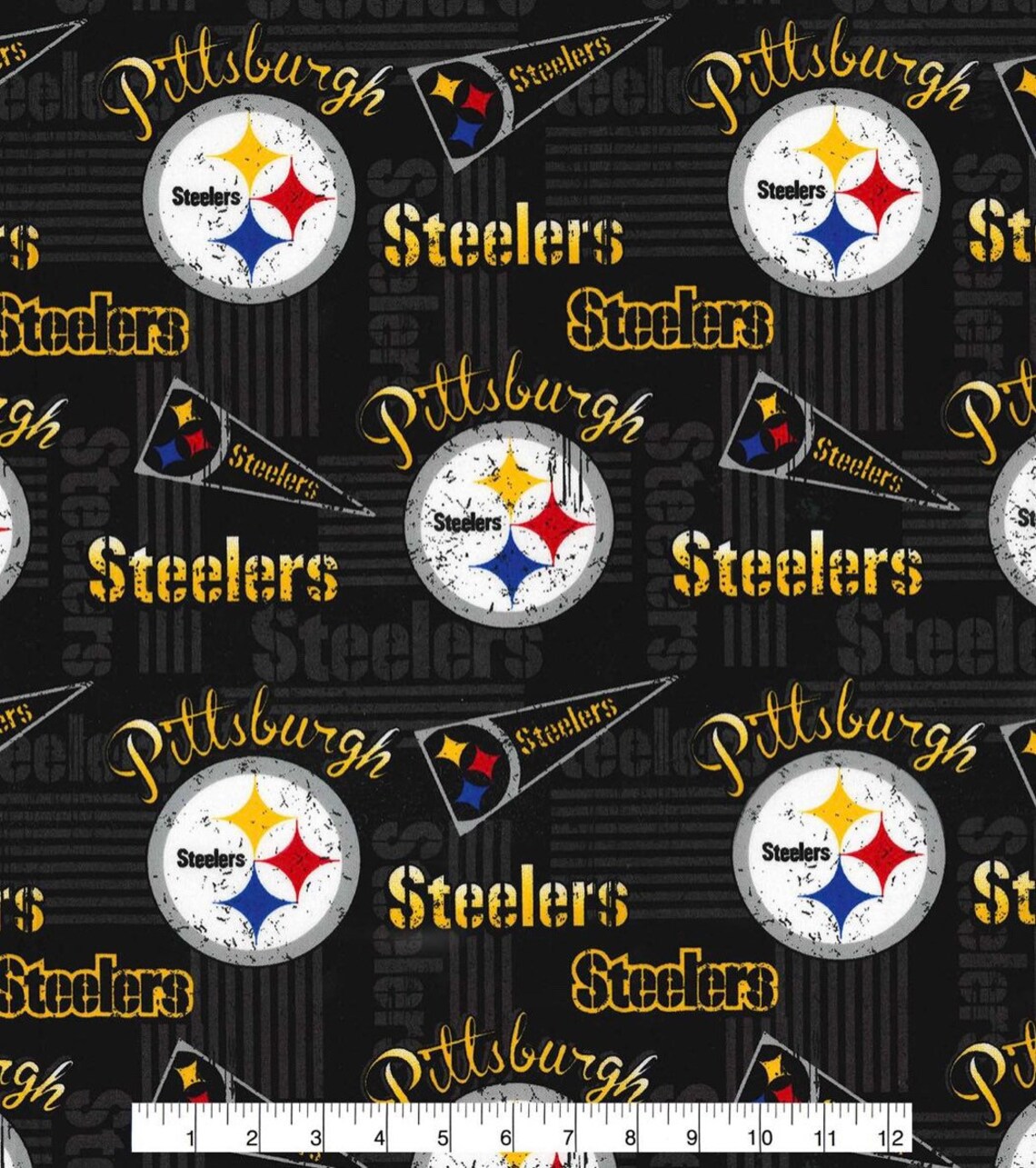 Pittsburgh Steelers NFL Football 100% Cotton Retro Fabric DIY - Etsy