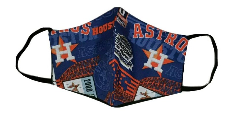 Houston Astros Face Mask Adult Size - Etsy