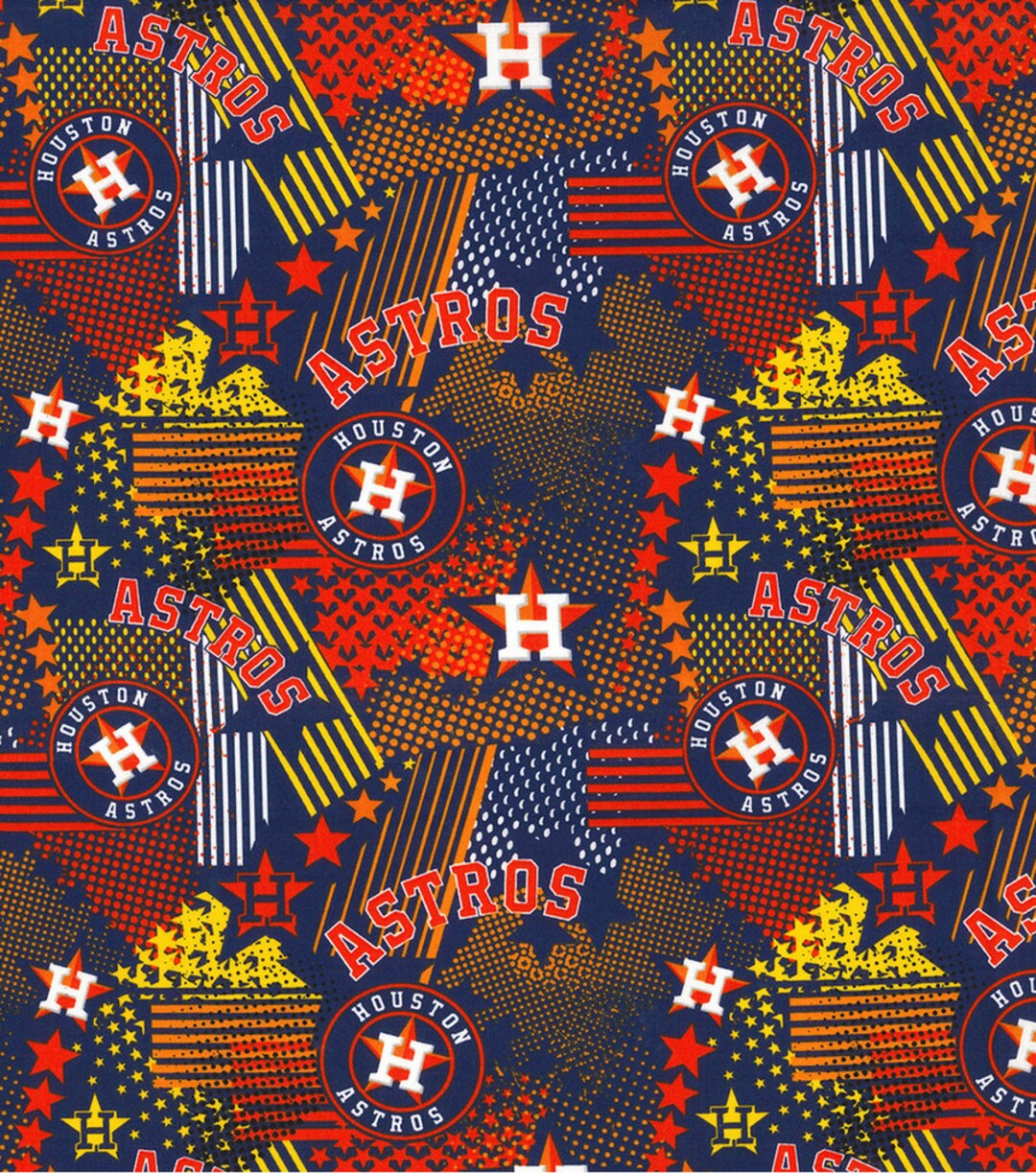 Houston Astros MLB 100% Cotton Fabric 1/4 YARD 9”x 44” DIY Mask - Etsy