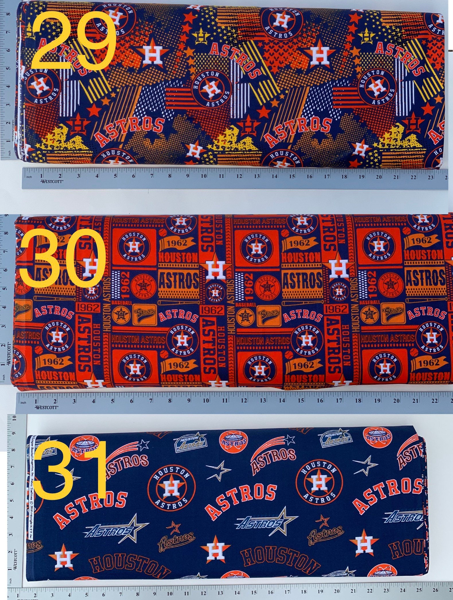 NFL Football Cotton Fabric Pick Your Team Each @ 1/4 of a Yard 100% ...