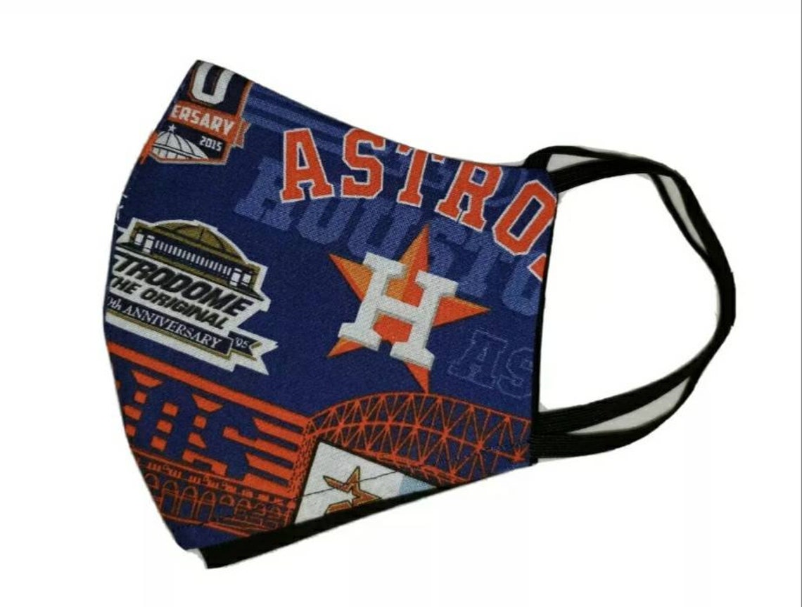 Houston Astros Face Mask Adult Size - Etsy