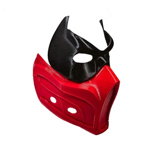 Red Hood Half Mask - DC Comics - Red Villain Mask - Red Half Mask - Etsy UK