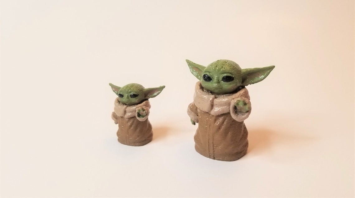 Baby Yoda 3D Printed Grogu Hand Painted Variety of - Etsy