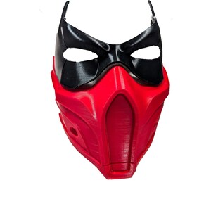 Red Hood Half Mask - DC Comics - Red Villain Mask - Red Half Mask - Etsy UK