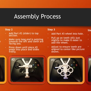 Xbox One 3D Printed Steering Wheel - Includes Both New Remote and Old ...