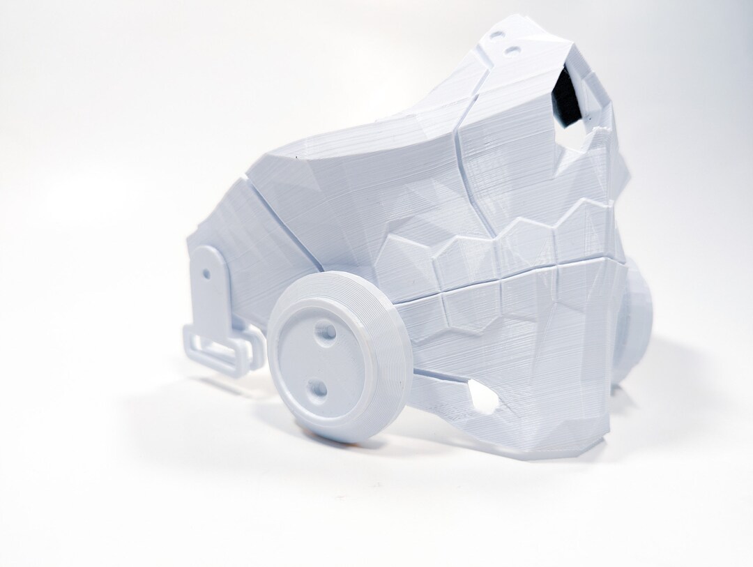 Death Gun Half Mask | Desu Gan | 3D Printed | Skull Mask - Etsy