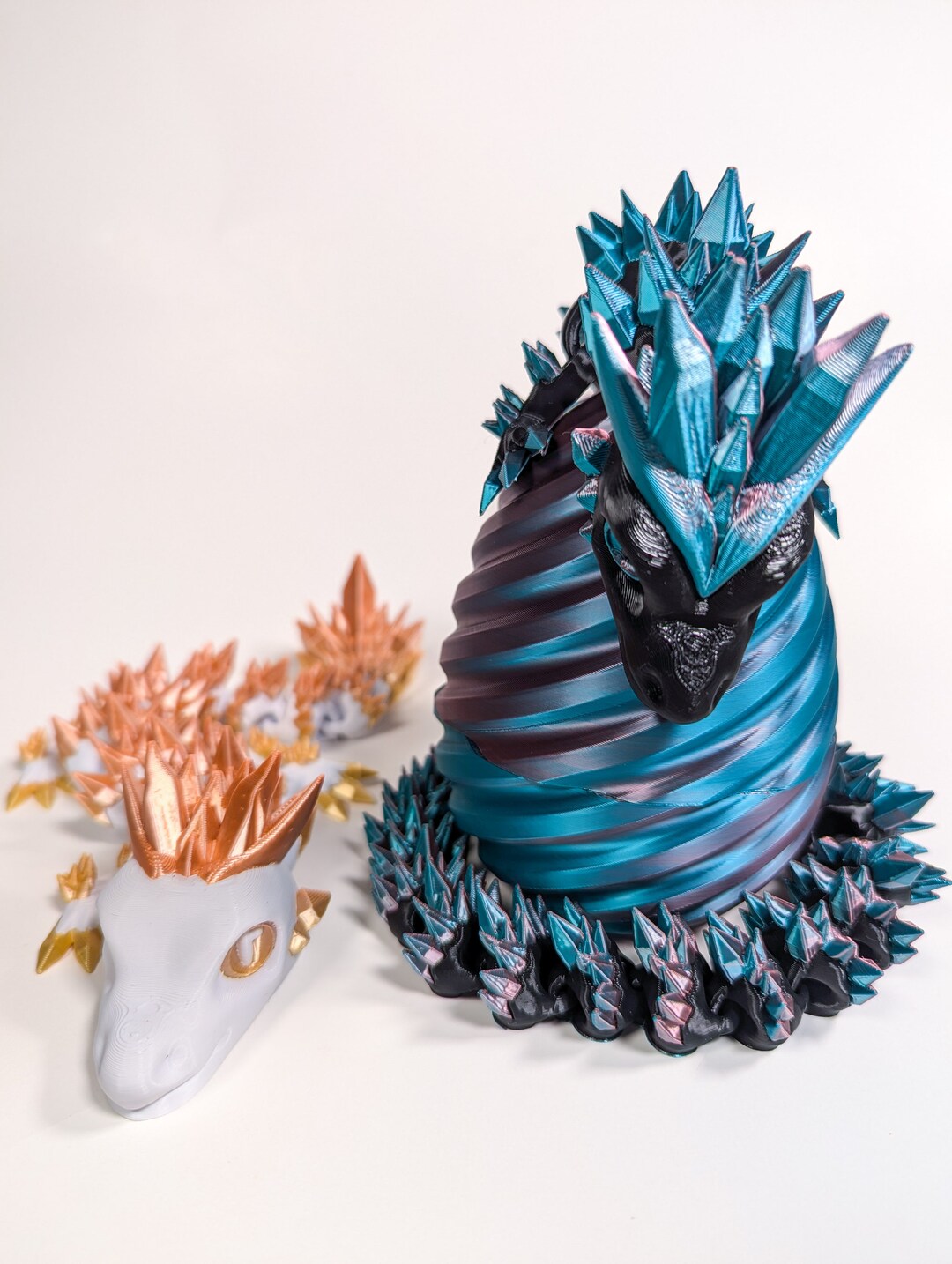 Custom 3d-printed Dragons - Crystal and Stone Variants Available - Etsy