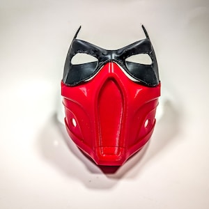 Red Hood Half Mask - DC Comics - Red Villain Mask - Red Half Mask - Etsy