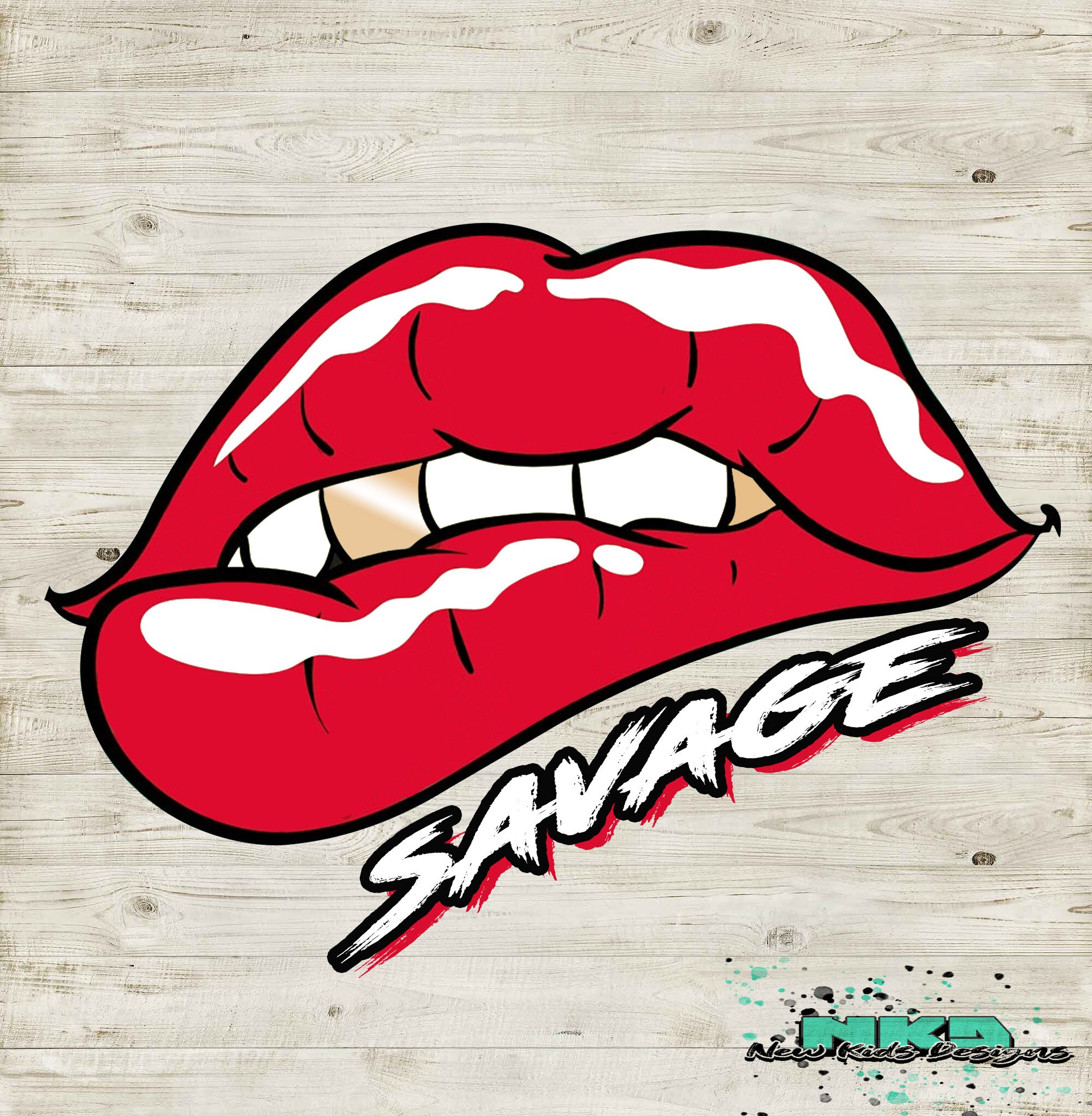 Savage Lips PNG SVG 4 Different Color Files - Etsy