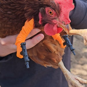 Unique 3d-printed Chicken Arms With Uzis - Etsy