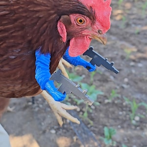 Unique 3d-printed Chicken Arms With Uzis - Etsy