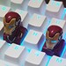 The Avengers Iron Man Backlit LED Keycaps Handmade Resin Custom Artisan ...