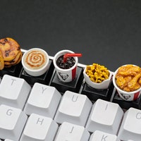 Keyboard Key Caps Set Classic Typewriter Style 104 Keycaps for Working ...
