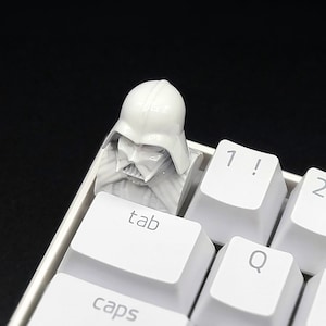 Star Wars Darth Vader White Non-led Keycaps Handmade Resin Custom ...