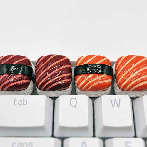 Tuna Sushi Keycaps Handmade Resin Custom Artisan - Etsy