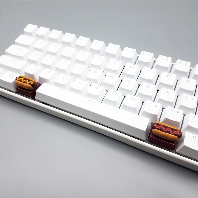 Hot Dog Keycaps Handmade Resin Custom Artisan - Etsy