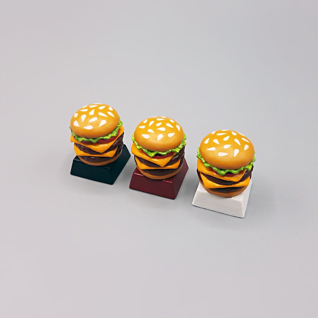 Double Cheese Burger Keycap Handmade Resin Custom Artisan - Etsy