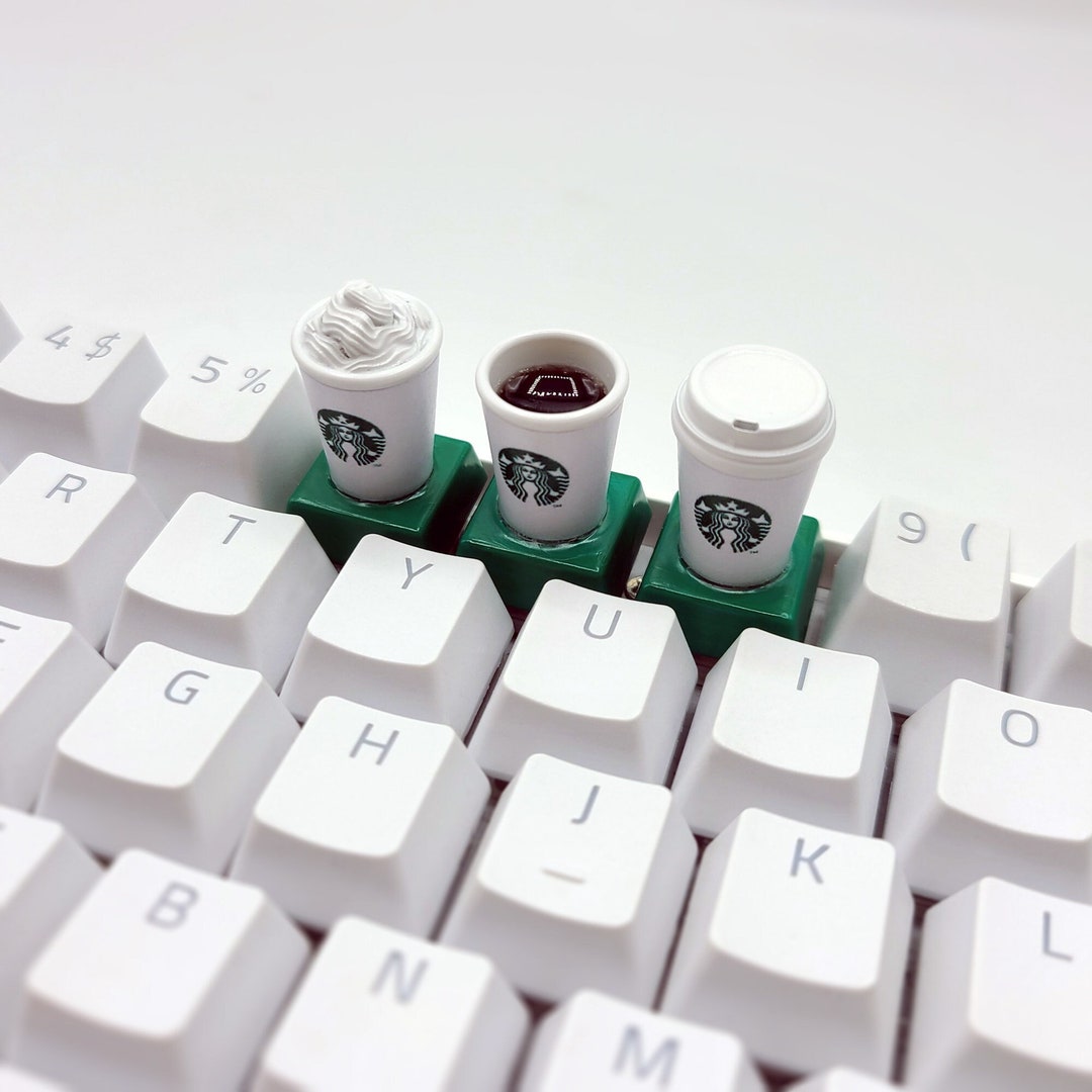 Starbucks Coffee Keycaps Handmade Resin Custom Artisan - Etsy