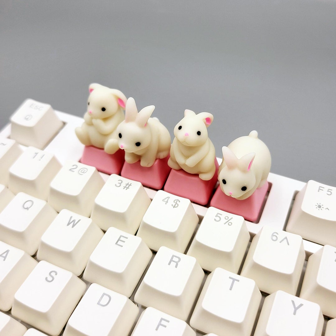 Bunny Rabbit Keycaps OEM Profile Custom Artisan - Etsy
