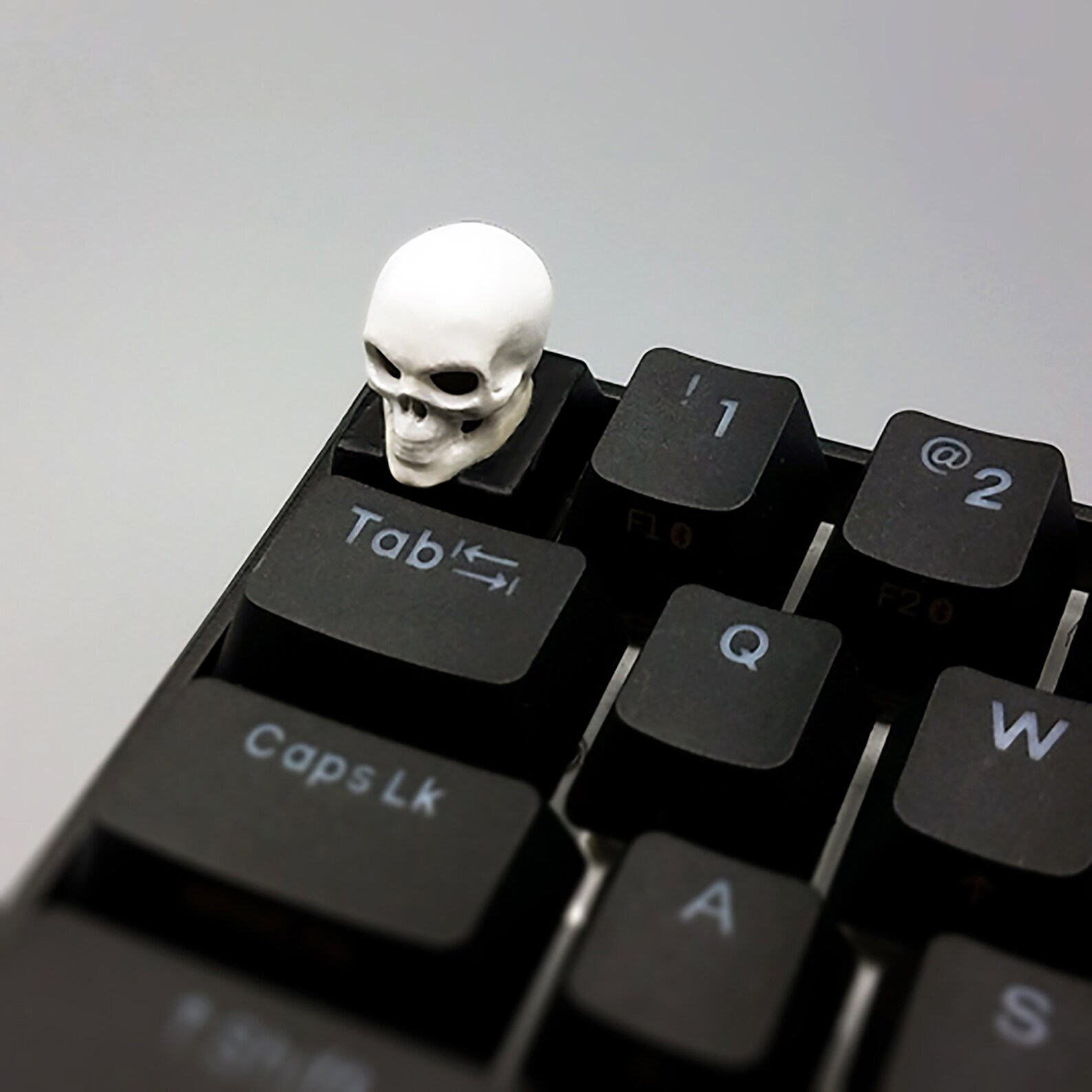 Skull Backlit LED Keycaps Handmade Resin Custom Artisan - Etsy