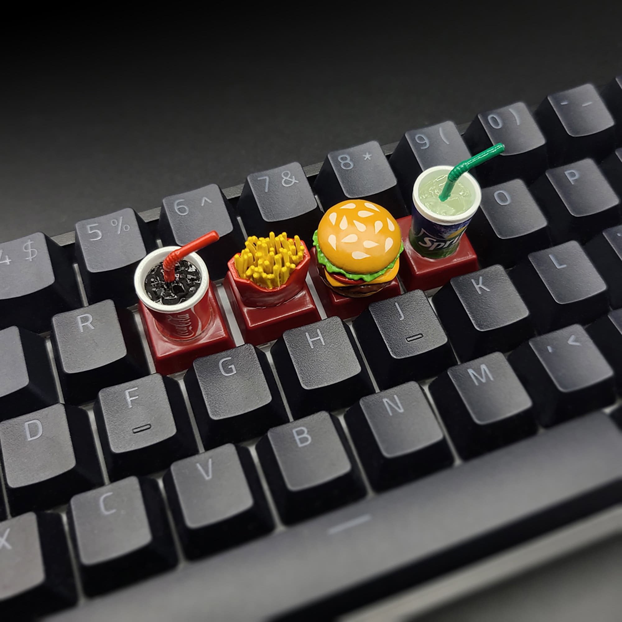 Single Cheese Burger Combo Keycaps Handmade Resin Custom - Etsy UK