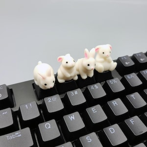 Bunny Rabbit Keycaps OEM Profile Custom Artisan - Etsy