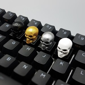 Skull Backlit LED Keycaps Handmade Resin Custom Artisan - Etsy
