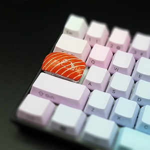 Salmon Sushi Keycaps Handmade Resin Custom Artisan - Etsy Canada
