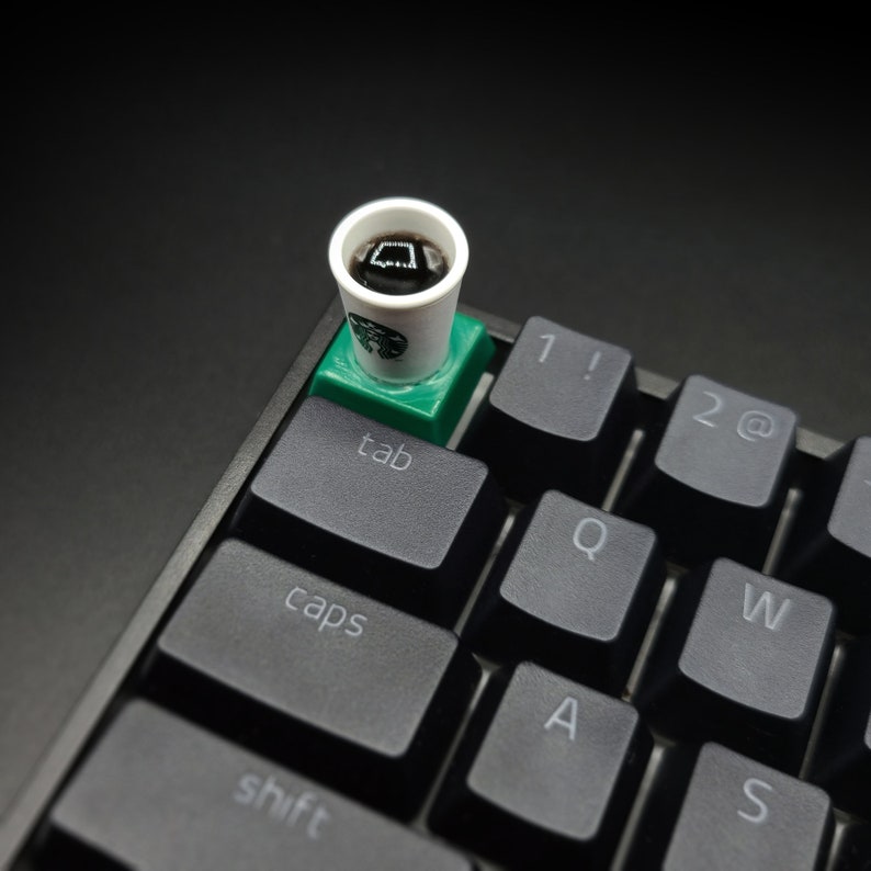 Starbucks Coffee Keycaps Handmade Resin Custom Artisan | Etsy