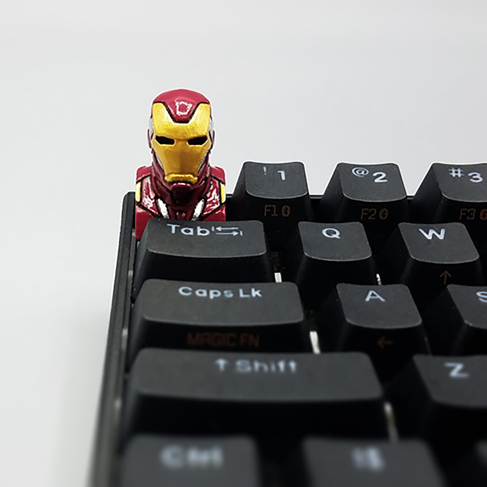 The Avengers Iron Man Backlit LED Keycaps Handmade Resin | Etsy