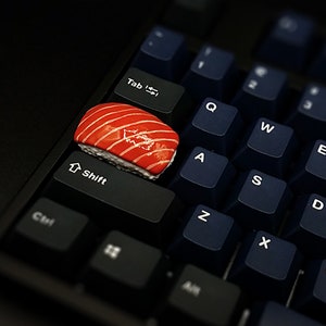 Salmon Sushi Keycaps Handmade Resin Custom Artisan - Etsy Canada