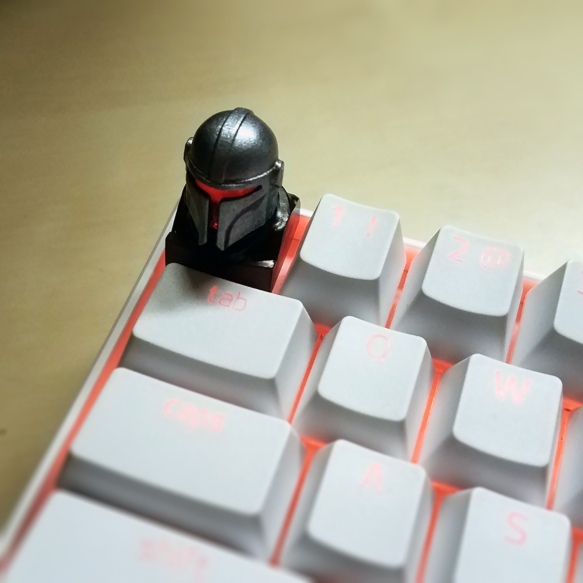 The Mandalorian Backlit LED Keycaps Handmade Resin Custom | Etsy Australia