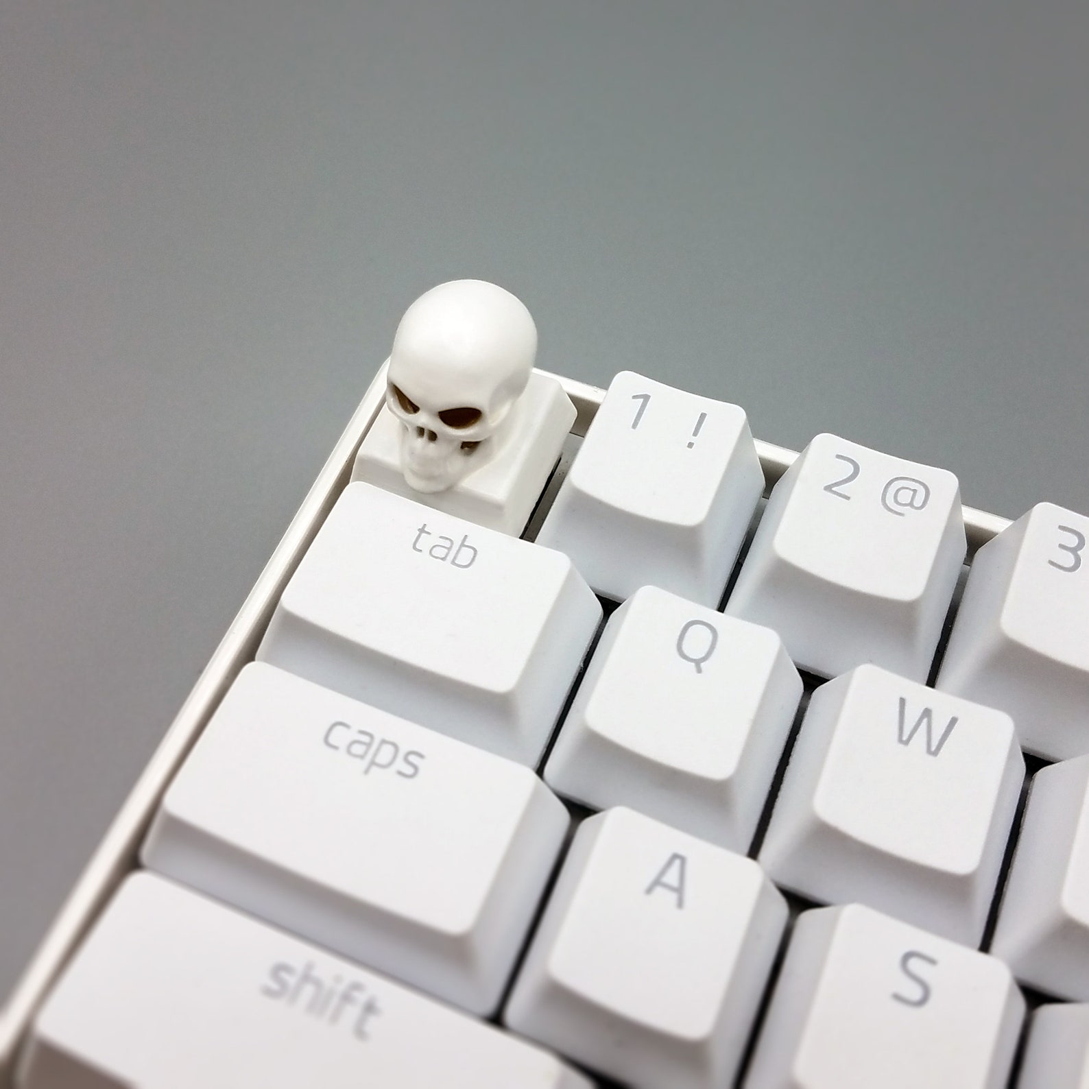 Skull Backlit LED Keycaps Handmade Resin Custom Artisan - Etsy