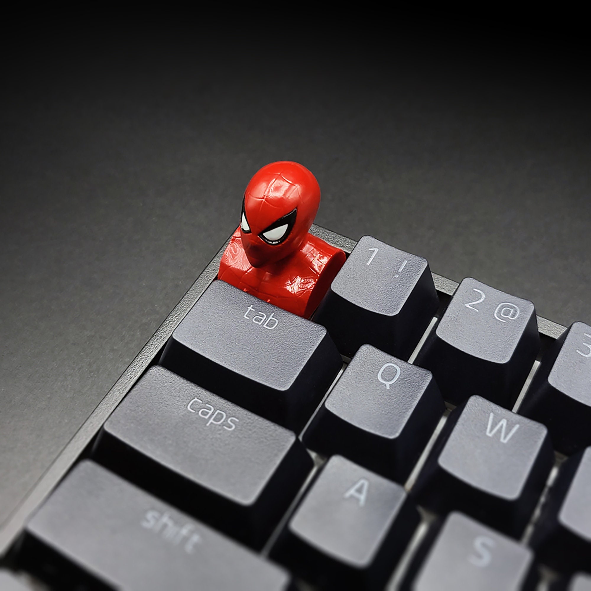 Keyboards & Mice Spider-Man Keycaps Handmade Resin Custom Artisan ...