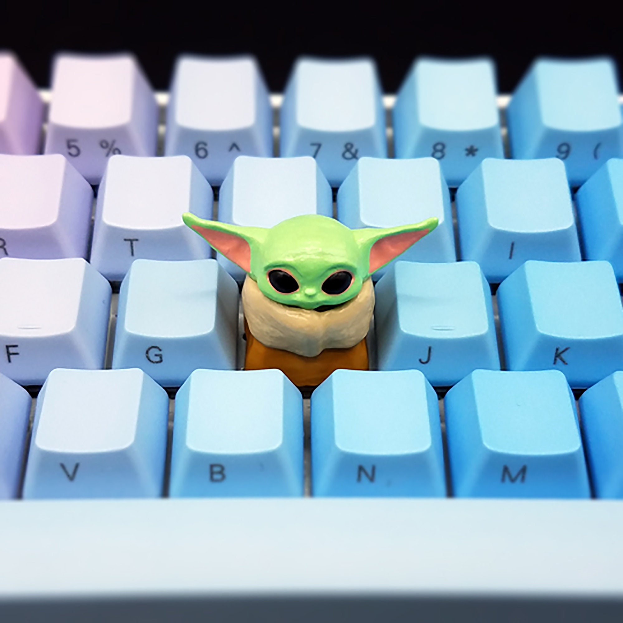 The Mandalorian the Child Baby Yoda Keycap Handmade Resin - Etsy UK